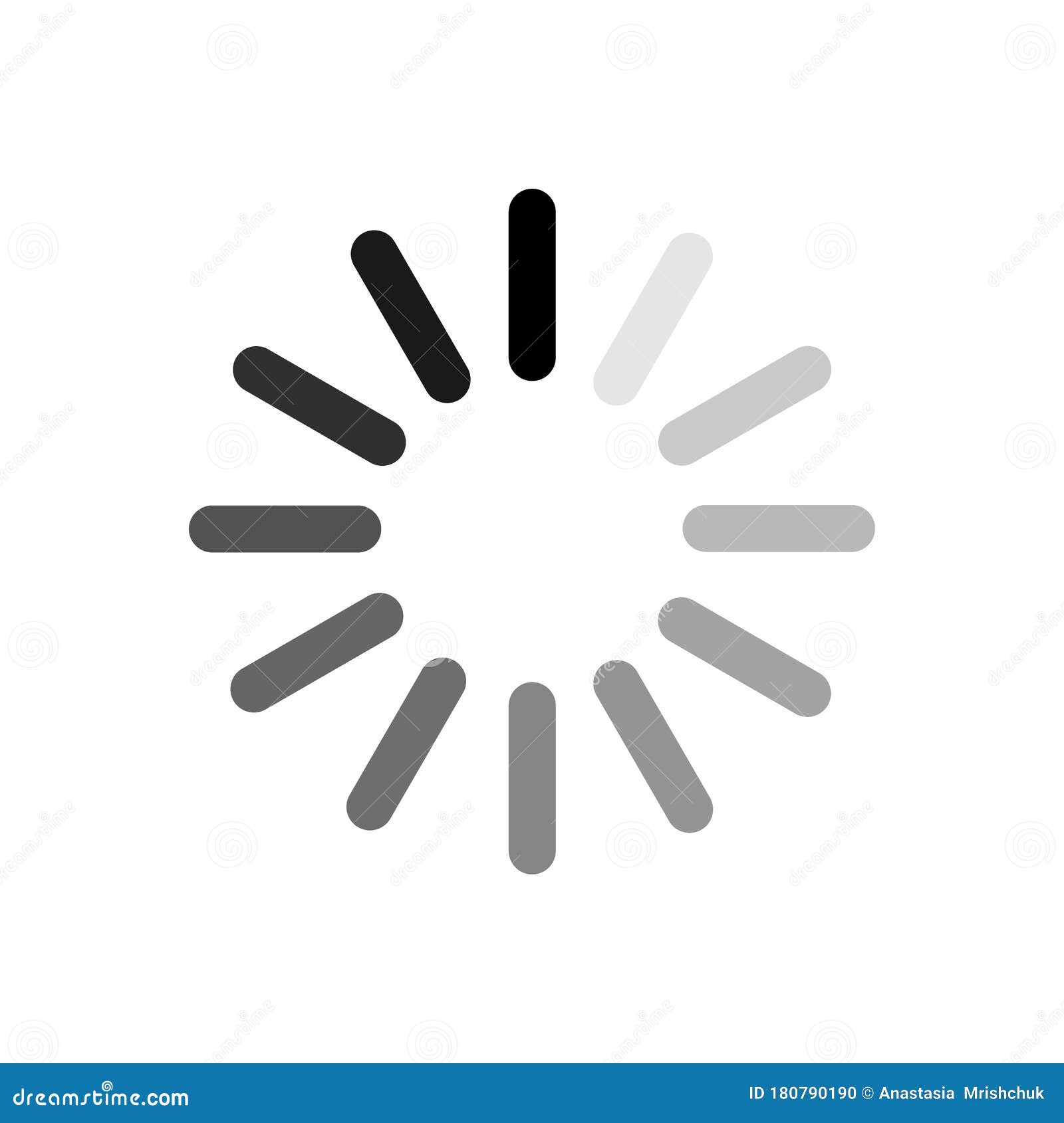 Loading Icon on White Background. Vector Illustration Stock ...