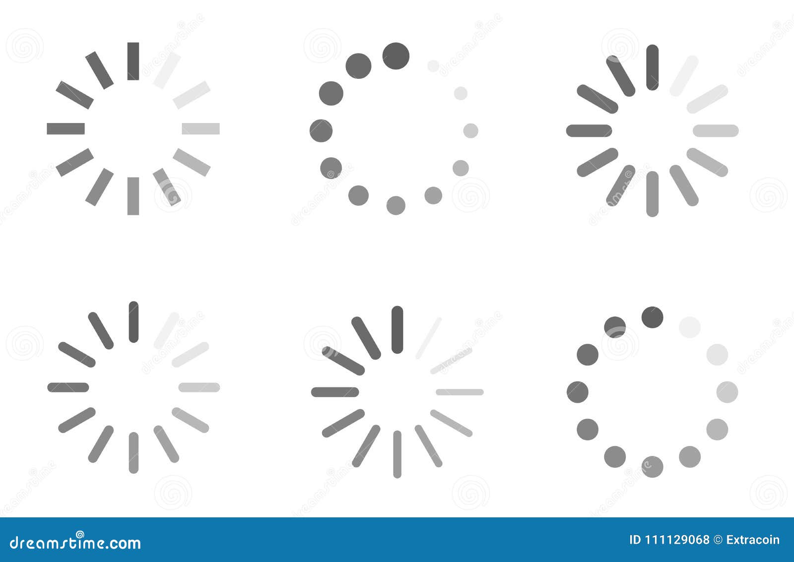 Loading Icons, Load Indicator Sign Stock Vector - Illustration of ...