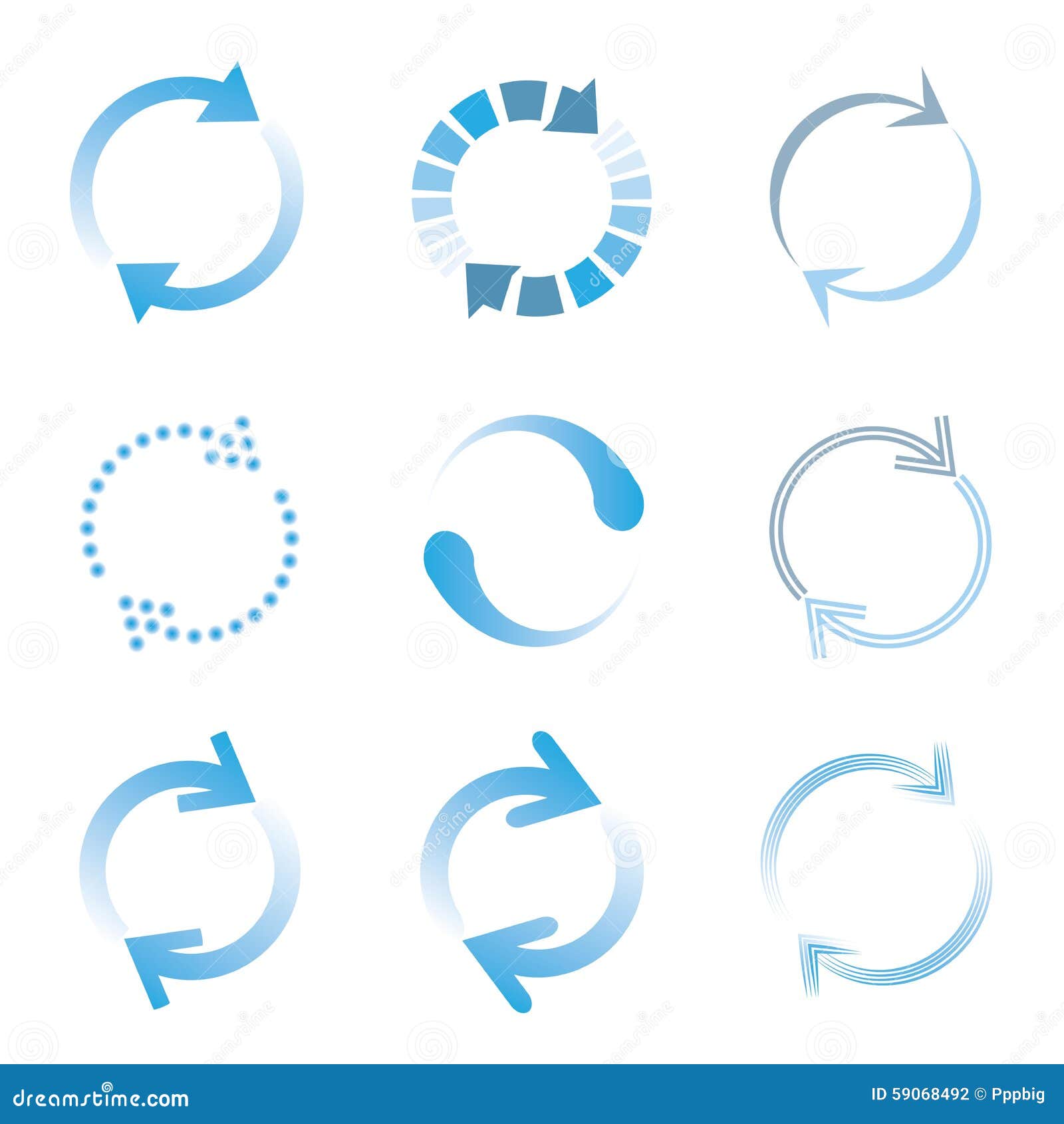 Loading icons stock illustration. Illustration of blue - 59068492