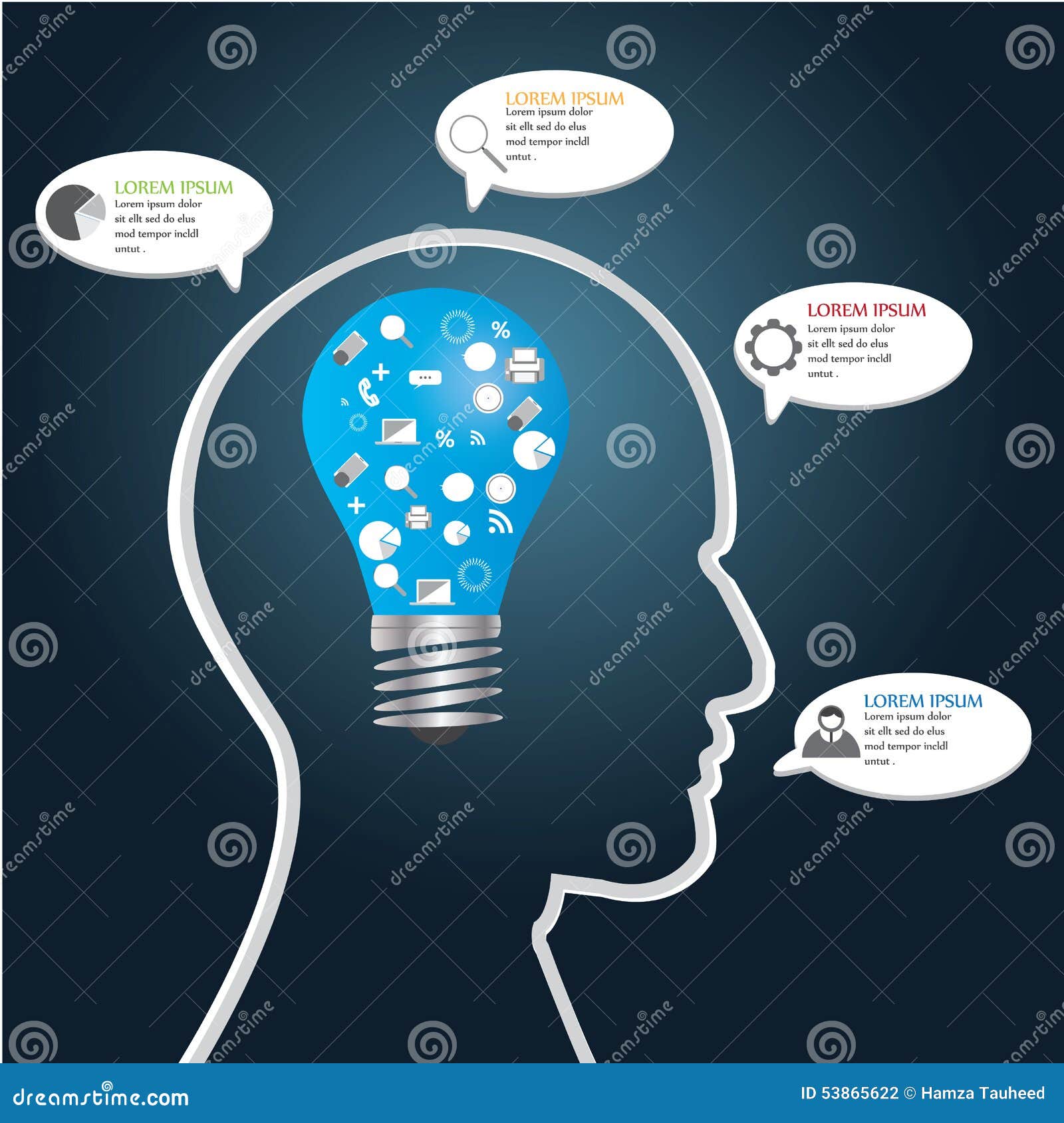 Loading Ideas Concept. Vector Stock Illustration - Illustration of form ...