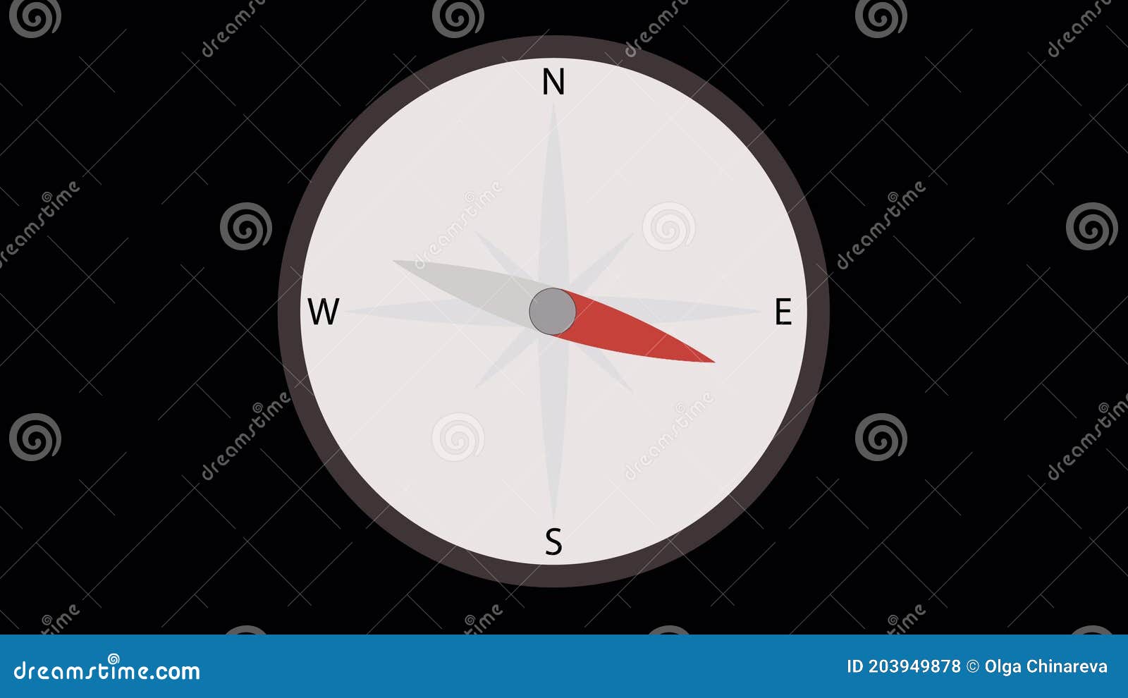 Loading Indicator in the Form of a Compass Stock Footage - Video of ...