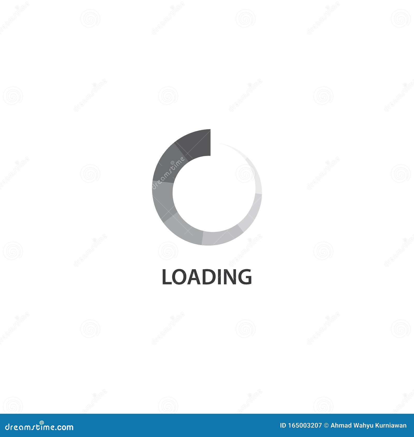 Loading indicator icon stock vector. Illustration of computer - 165003207