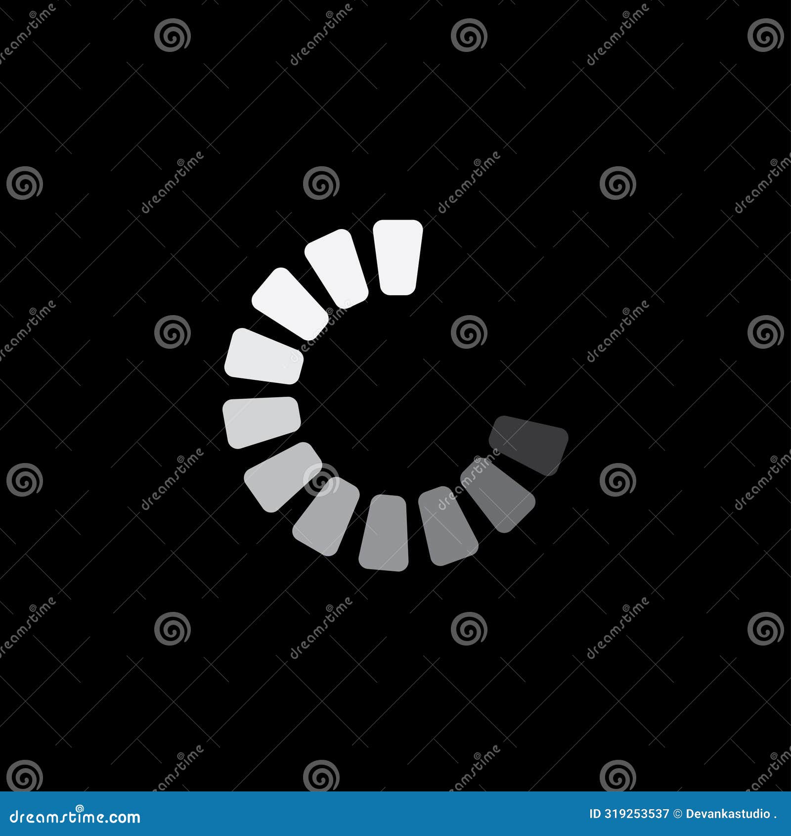 Loading indicator icon stock vector. Illustration of wait - 319253537