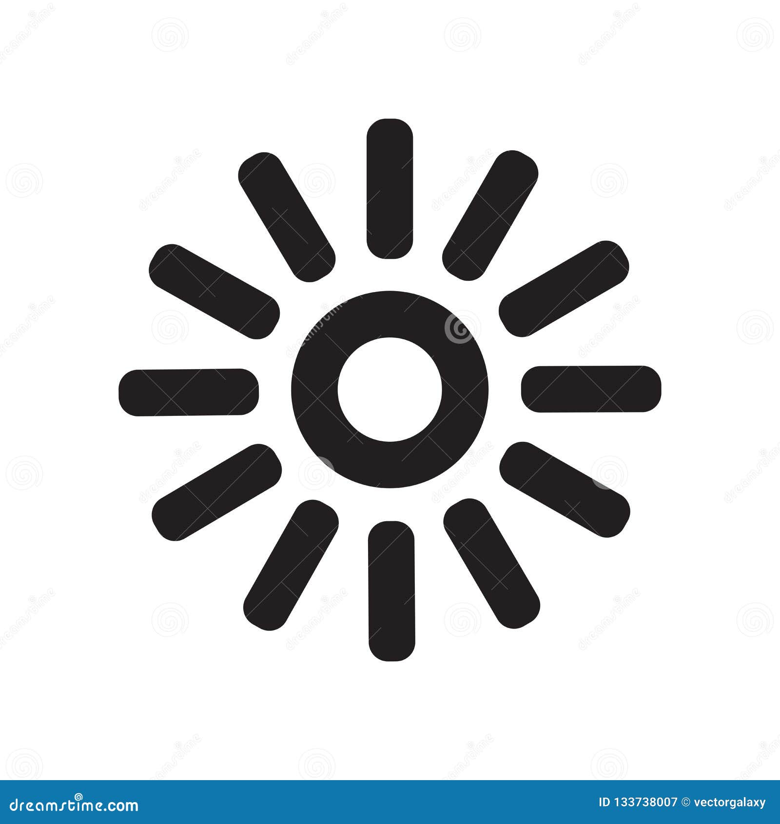 Loading Indicator Icon Vector Sign And Symbol Isolated On White Stock
