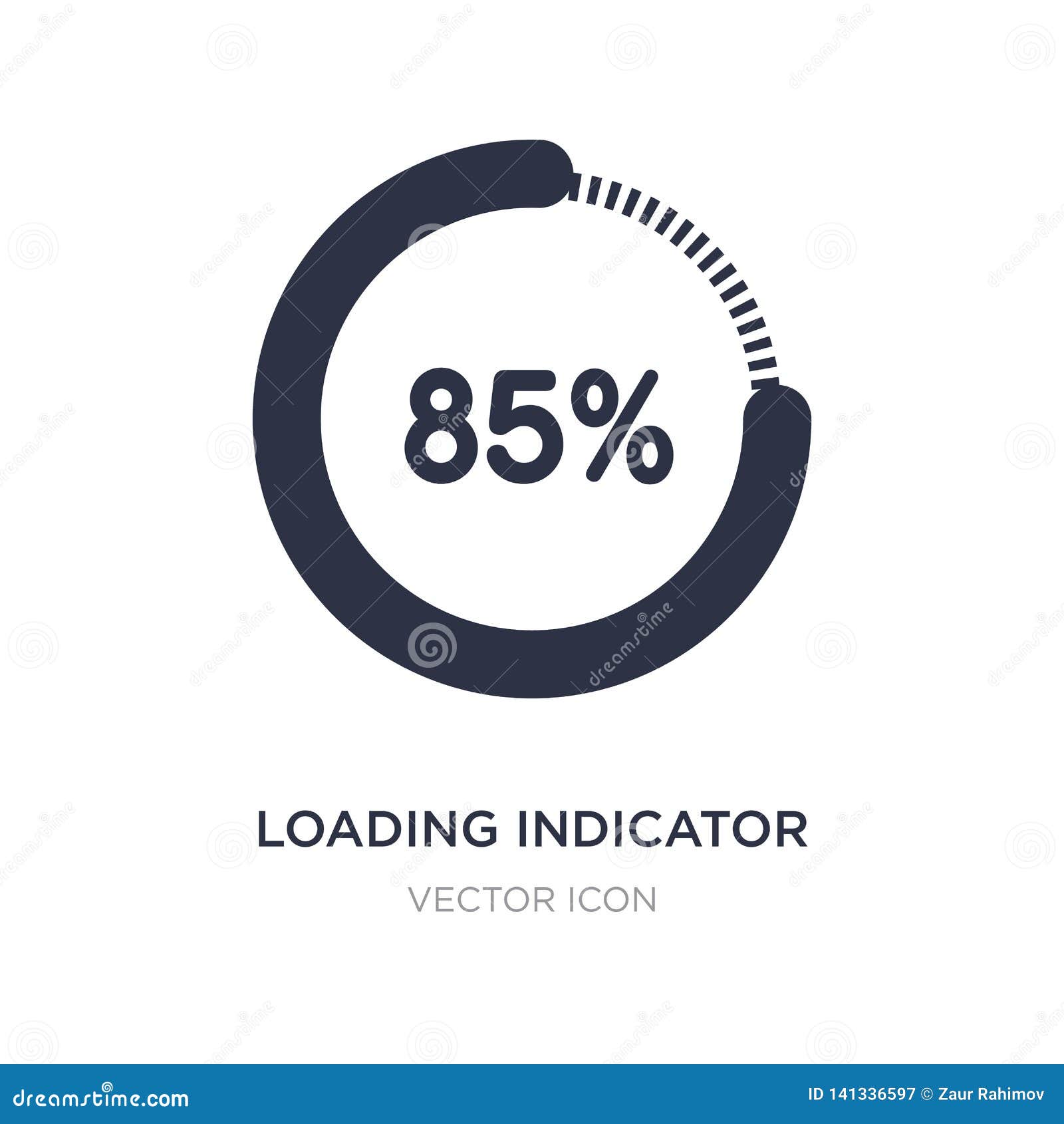 Loading Indicator Icon On White Background Simple Element Illustration