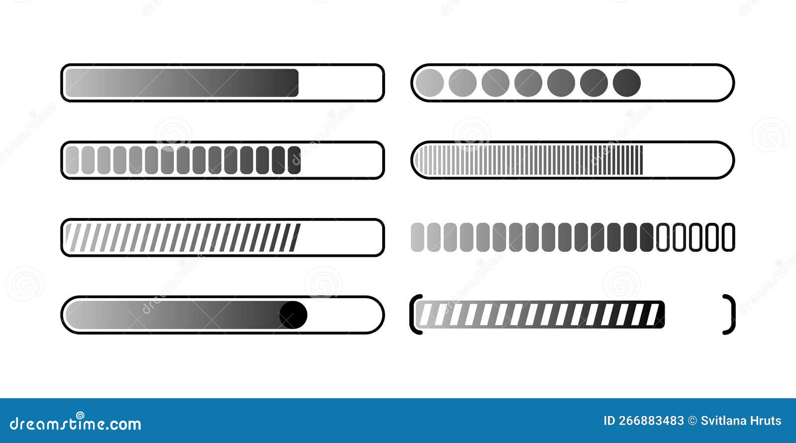 Loading Indicator, Loading Signs in Different Design. System Software ...