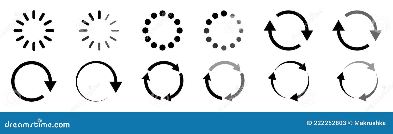 Loading Indicator. Progress Bar. Load Icons Collection. Isolated ...