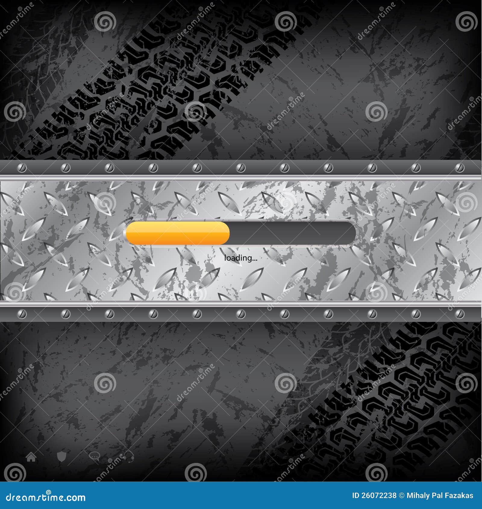 Loading Industrial Metallic Interface Stock Vector - Illustration of ...