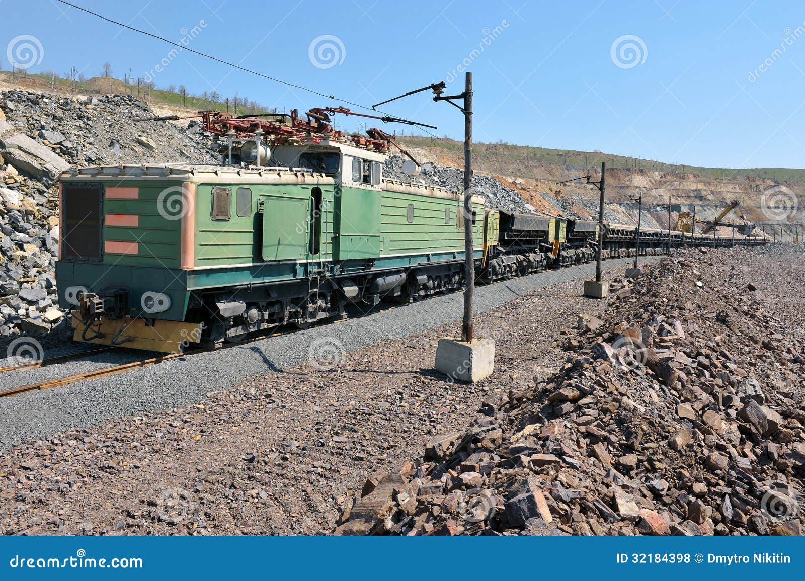Loading of Iron Ore on the Train Stock Photo - Image of industry ...