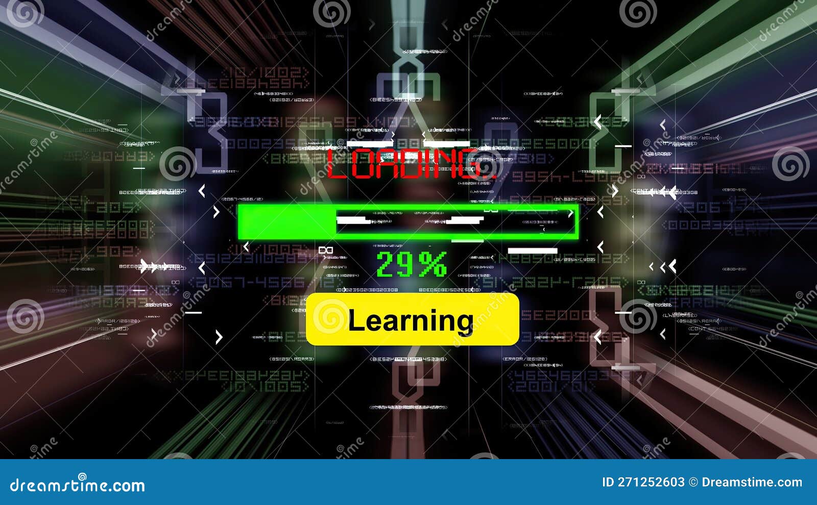 Loading Learn Progress Bar on the Screen Stock Illustration ... Loading Learn Progress Bar on the Screen Stock Illustration ...