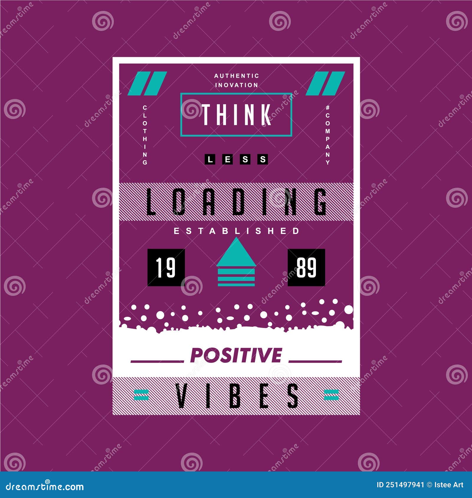 Loading Lettering Graphic Typography Design T Shirt Vector Art Stock ...