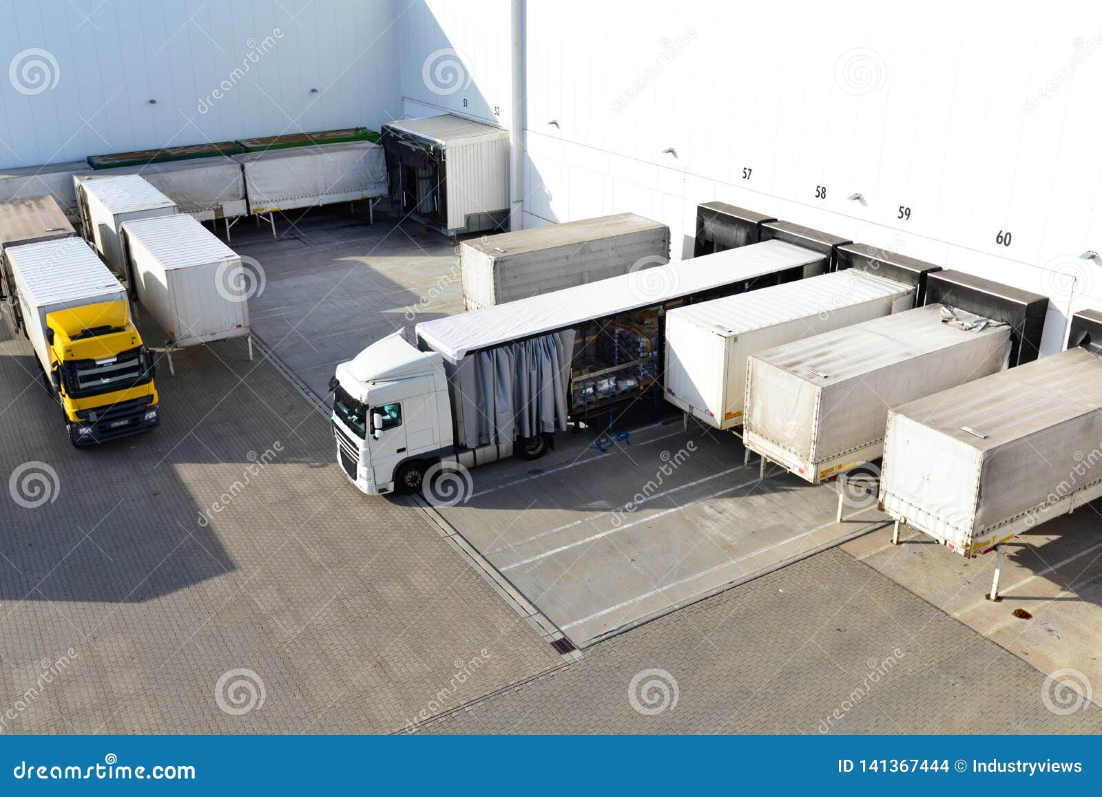 Loading of Lorries at the Warehouse of a Freight Forwarding Company ...