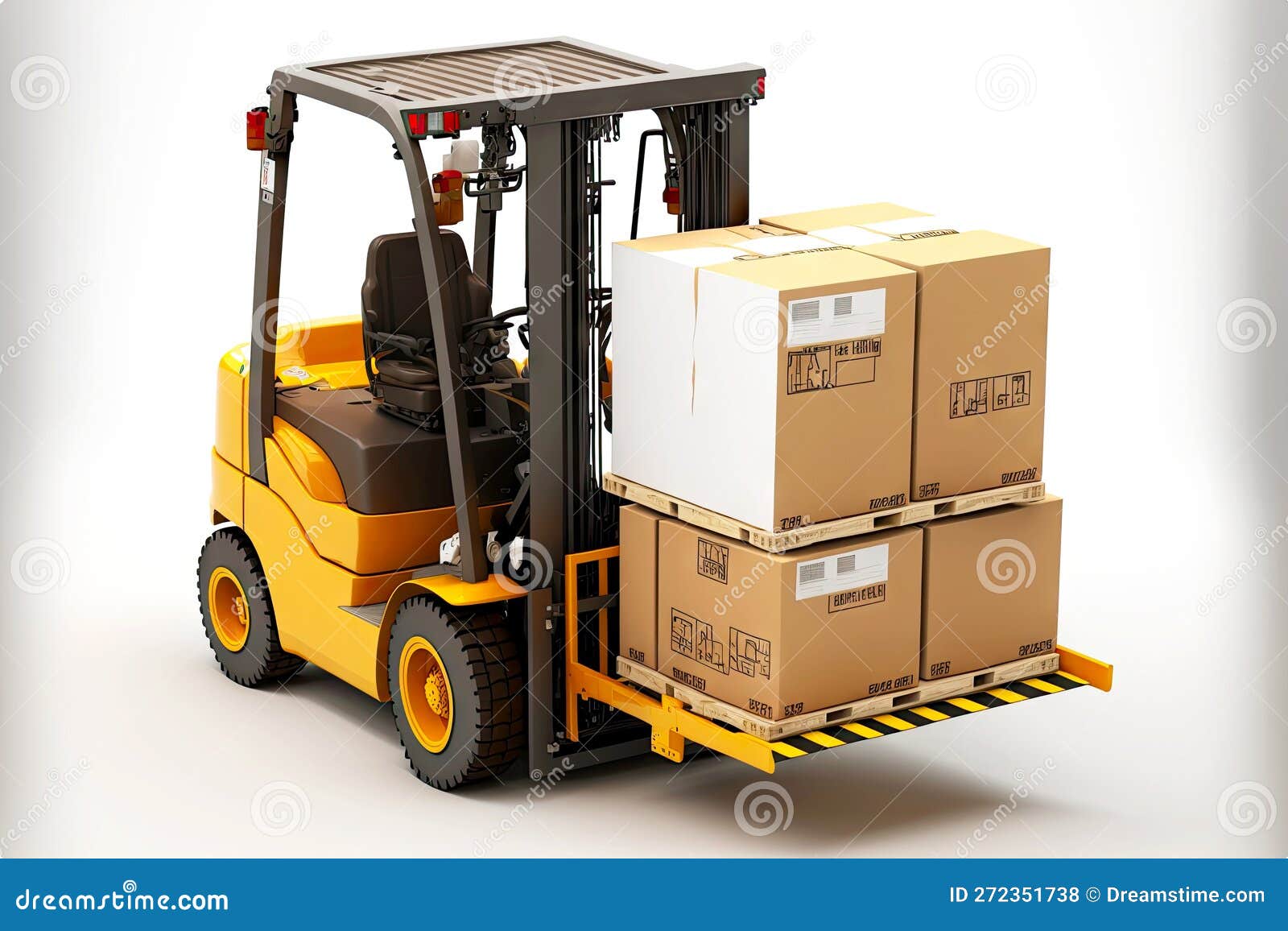 Loading Machine for Warehouse Logistics with Goods and Cargo Stock ...