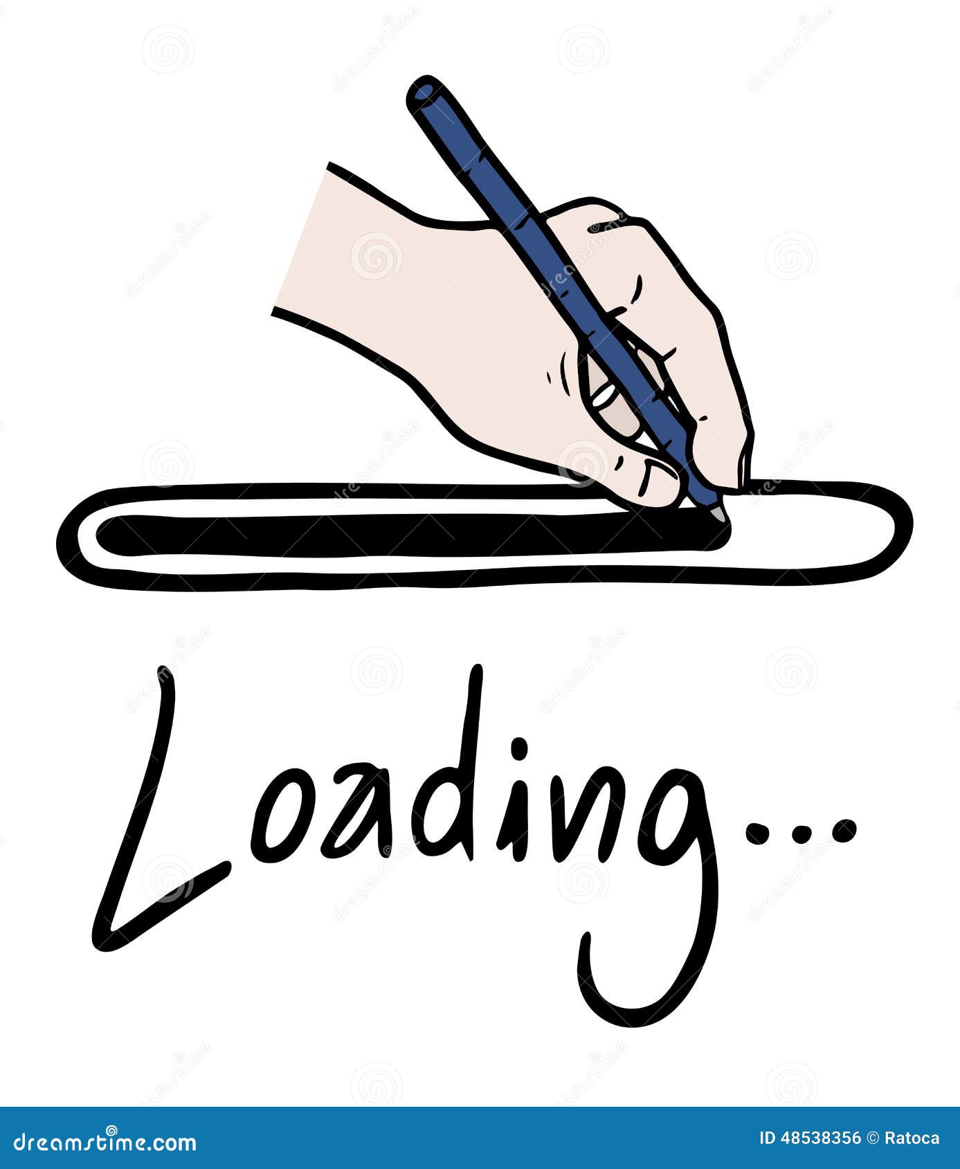 Loading message stock vector. Illustration of technology - 48538356