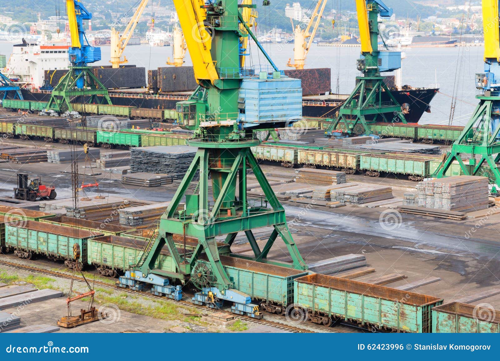 Loading of Metal at the Port of Nakhodka, Russia Stock Photo - Image of ...