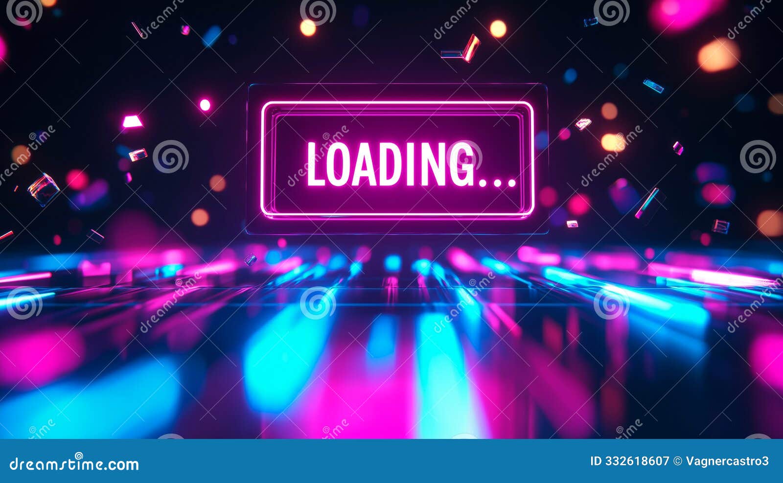 Loading.. stock illustration. Illustration of darkness - 332618607