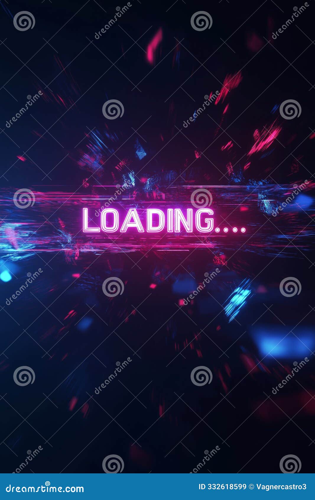 Loading Neon Signs Style Text Vector | CartoonDealer.com #231831196