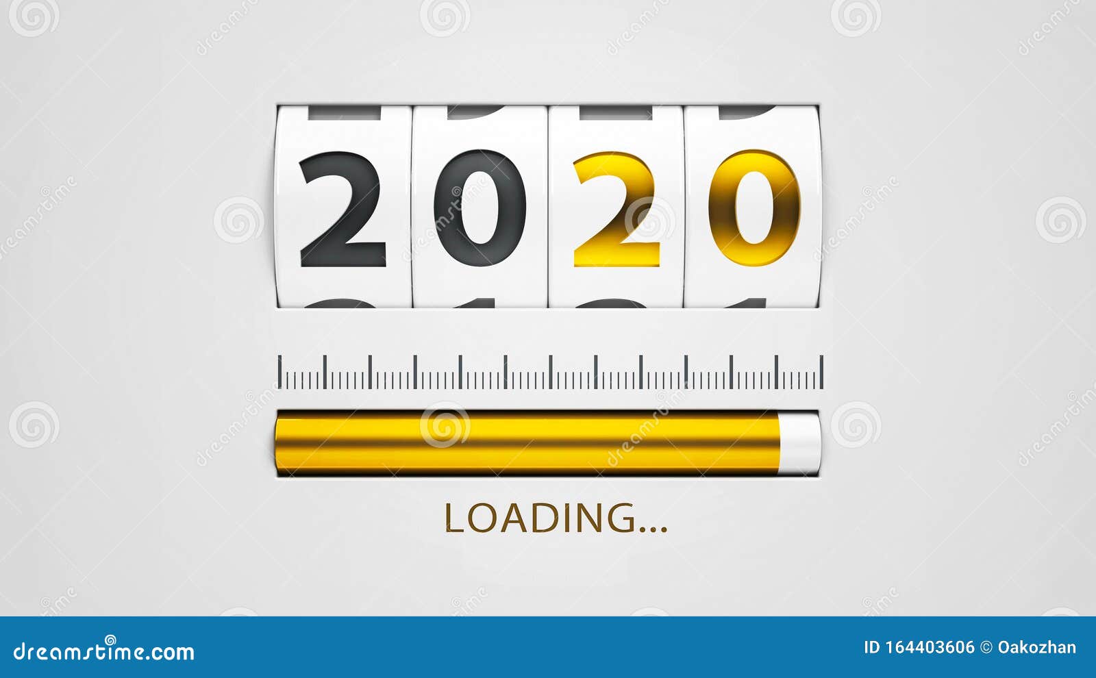 Loading New Year 2020 Counter #2 Stock Illustration - Illustration of ...