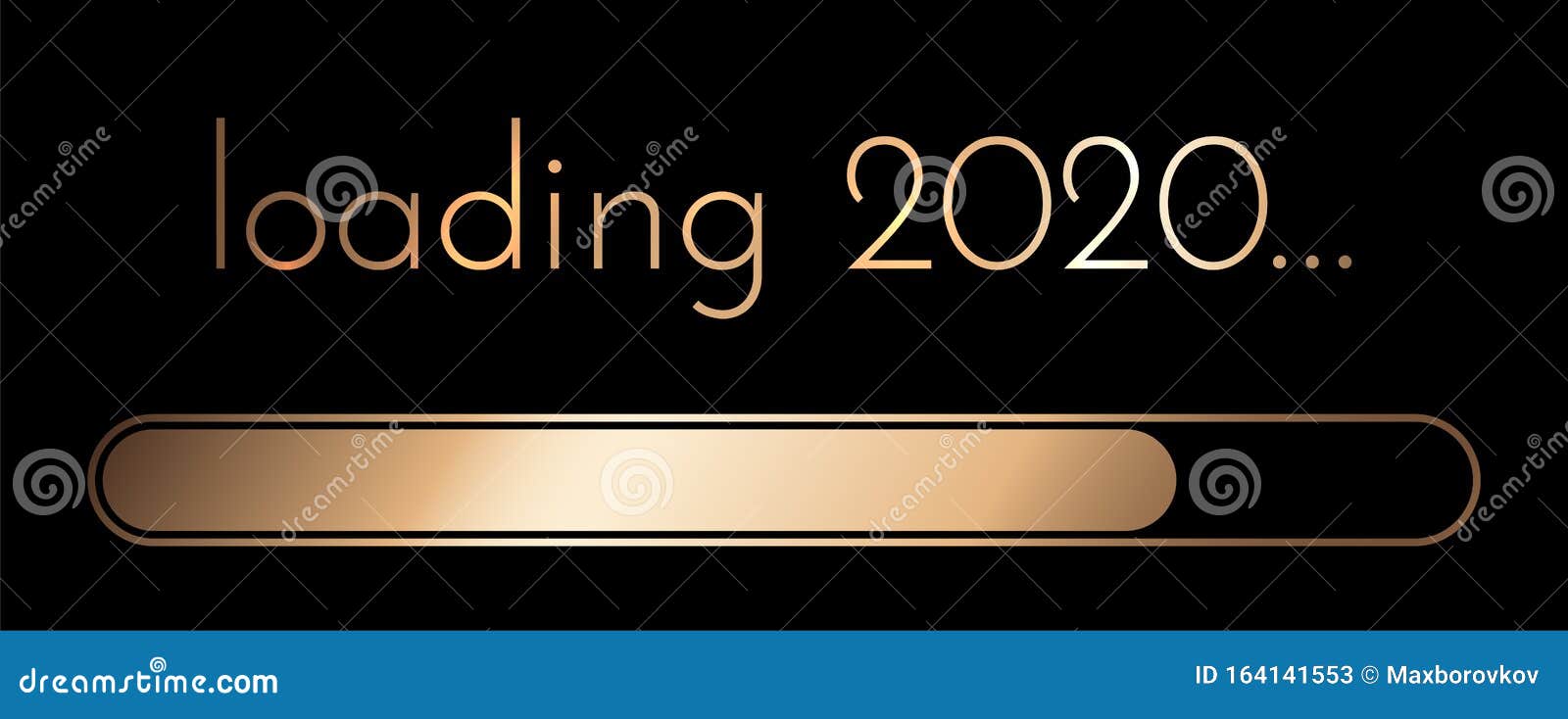 Loading 2020 New Year Grey Creative Festive Banner Stock Vector ...
