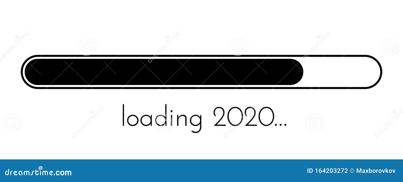 Loading 2020 New Year Grey Creative Festive Banner Stock Vector ...