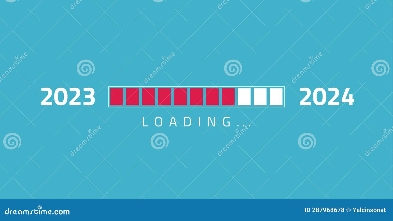 Loading New Year 2023 To 2024 in Progress Bar Stock Vector ...