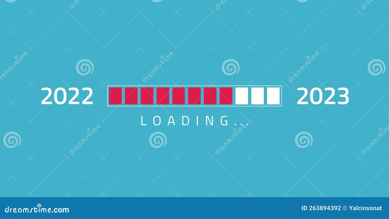 Loading New Year 2022 To 2023 in Progress Bar Stock Vector ...