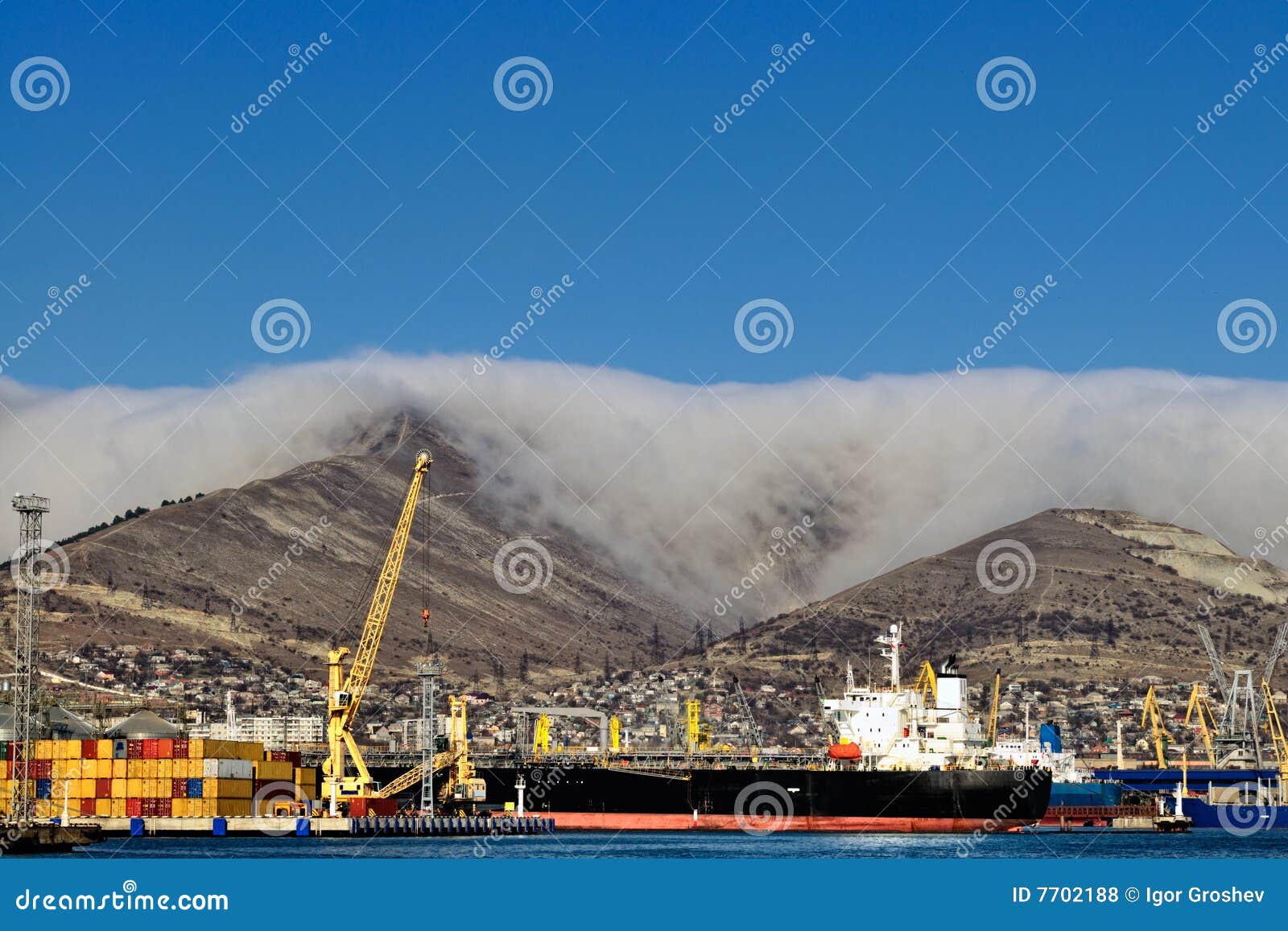 Loading oil tanker stock photo. Image of pier, commercial - 7702188