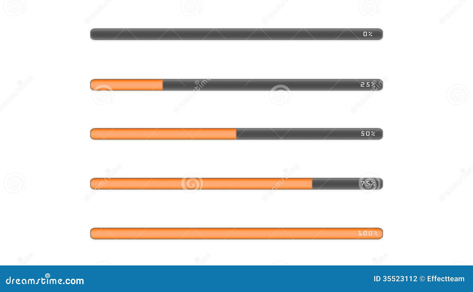 Loading orange bar stock illustration. Illustration of modem - 35523112