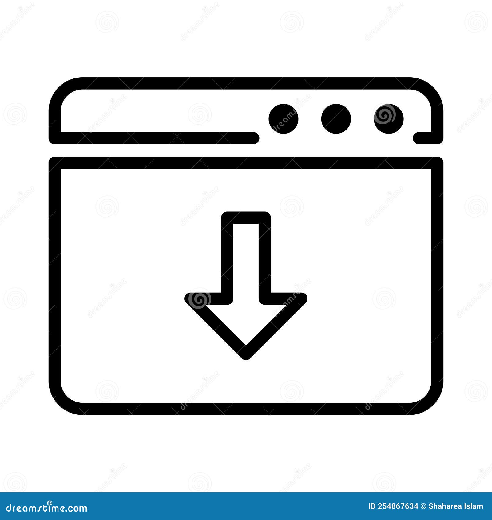 Loading page icon stock vector. Illustration of download - 254867634