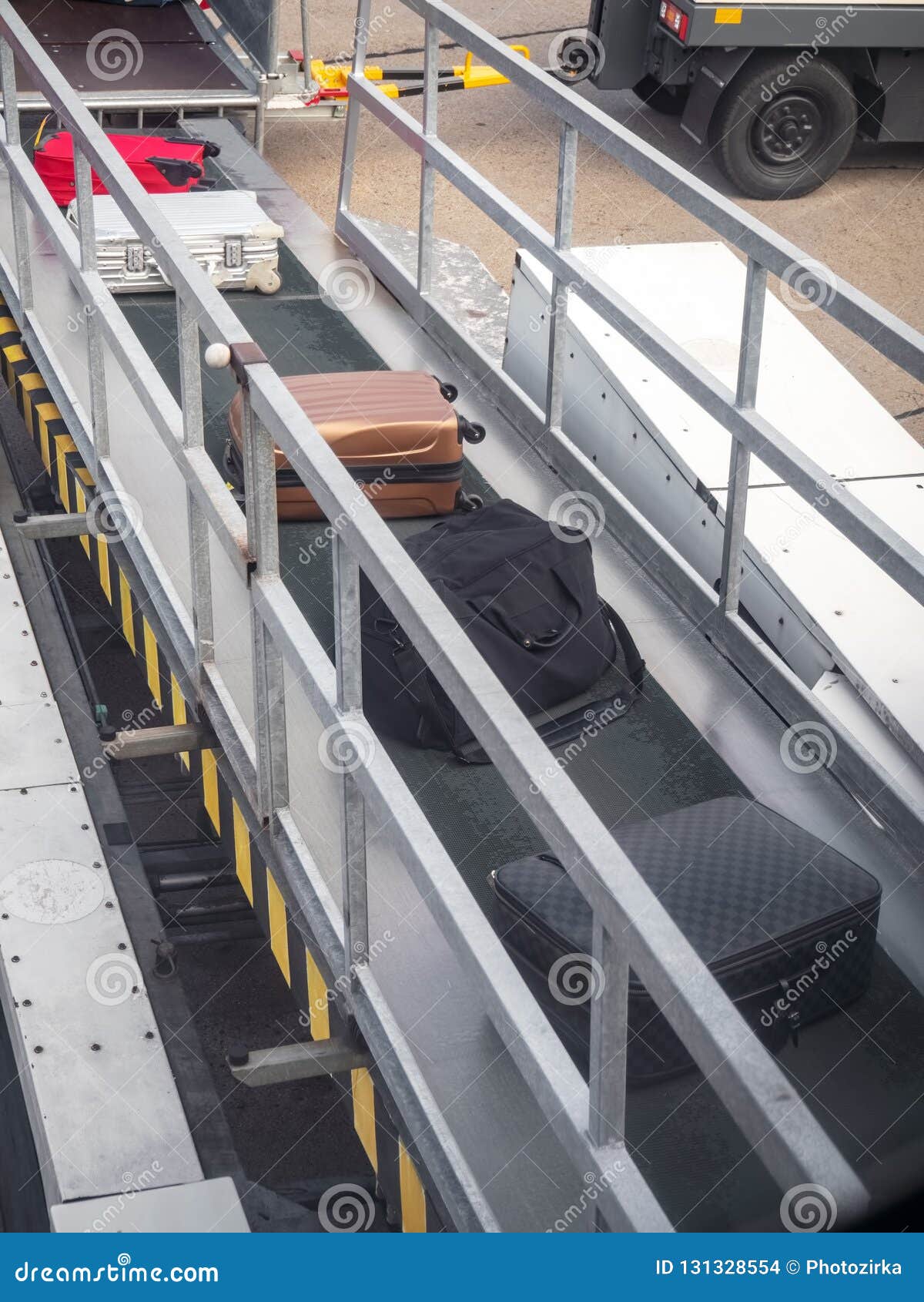 Loading Passenger Cargo at the Airport Stock Photo - Image of business ...