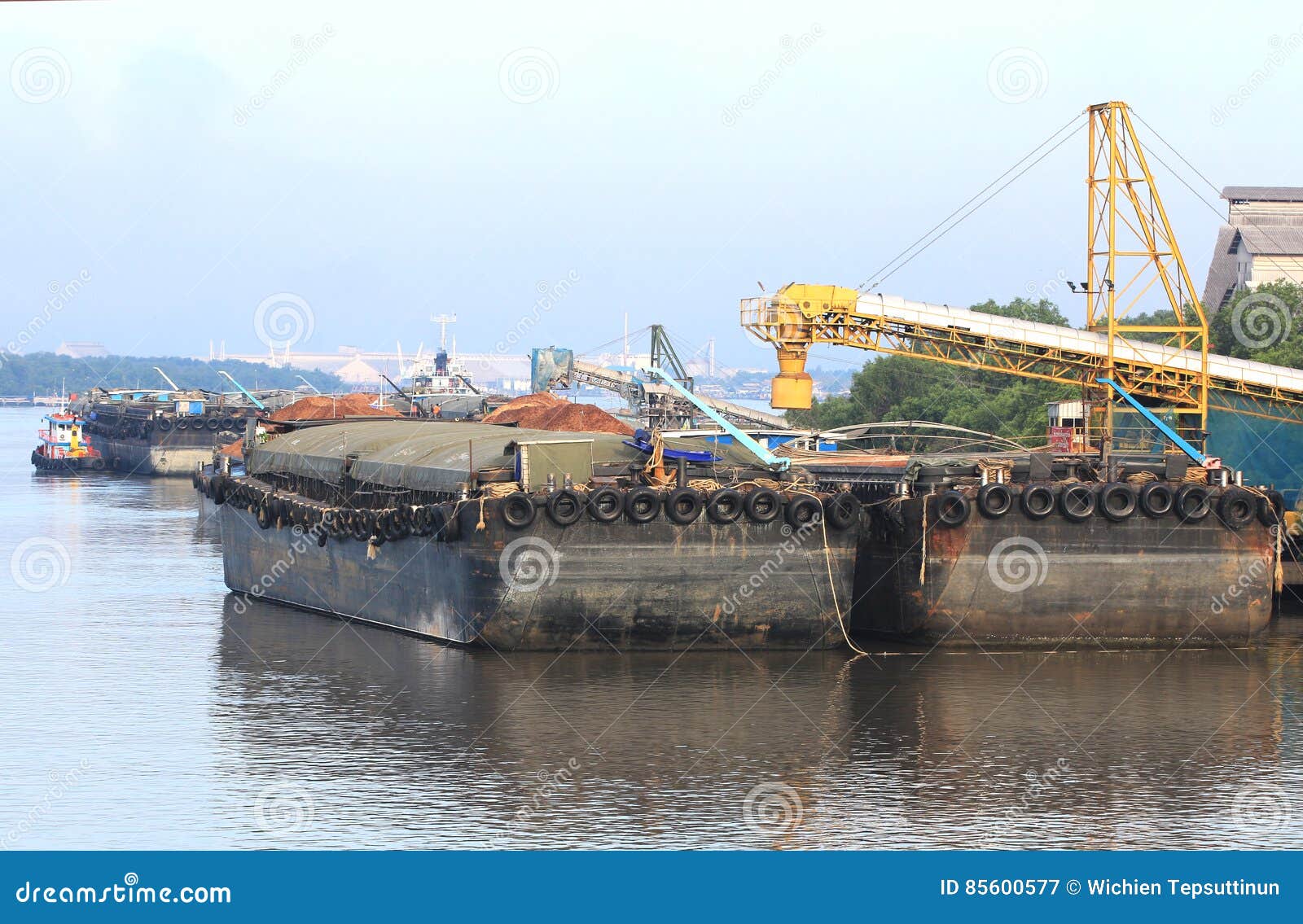 Loading Pier on River Side stock image. Image of transportation - 85600577