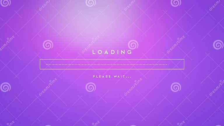 Loading, Please Wait Computer Screen Stock Illustration - Illustration ...