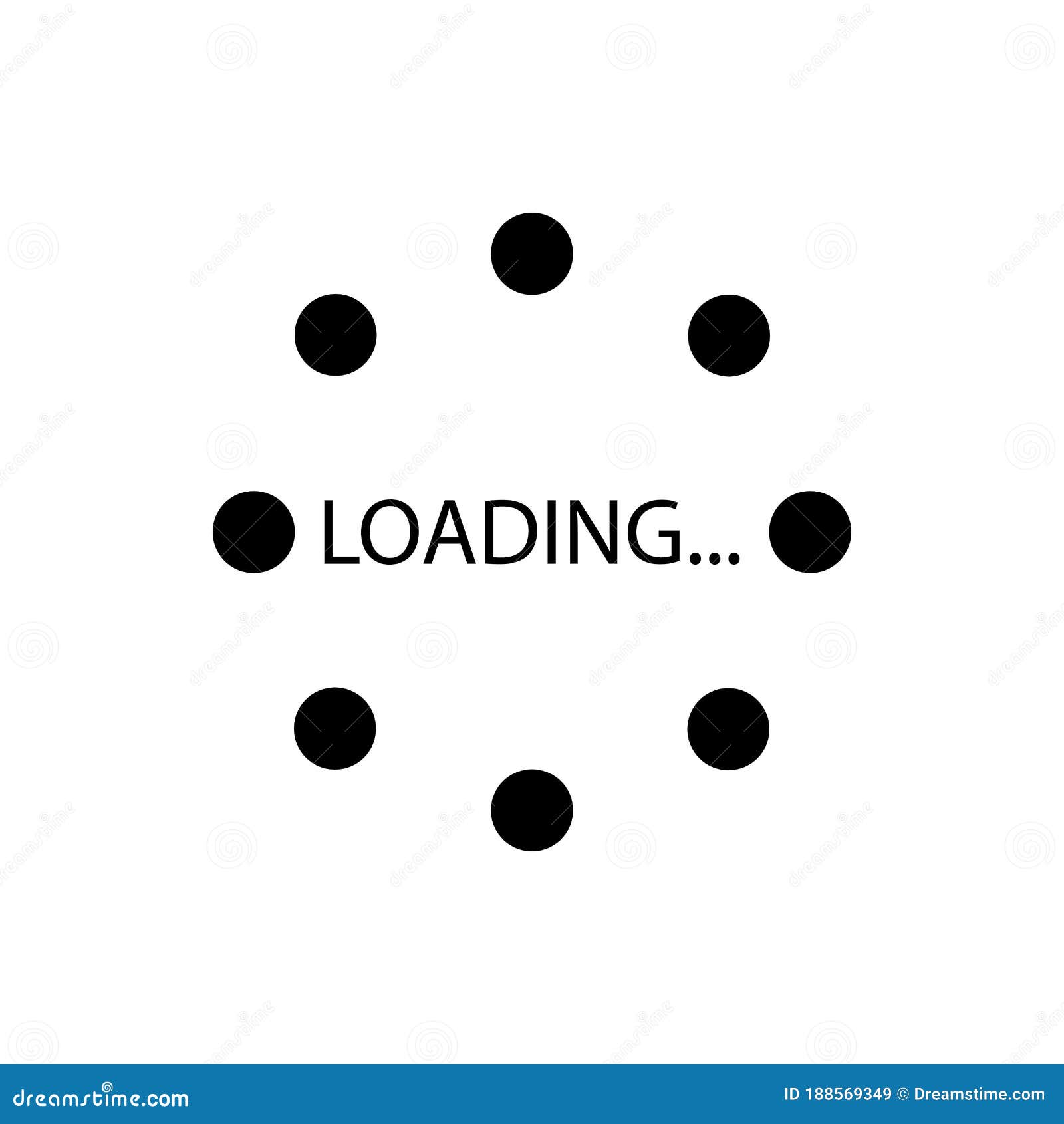 Loading Points in Round Icon. Element of Loading Sign for Mobile ...
