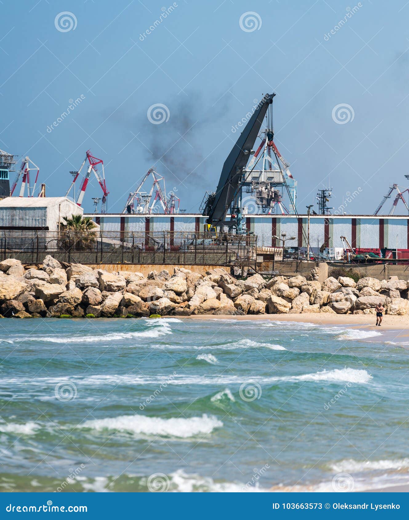 Loading Port Night View Royalty-Free Stock Photo | CartoonDealer.com ...