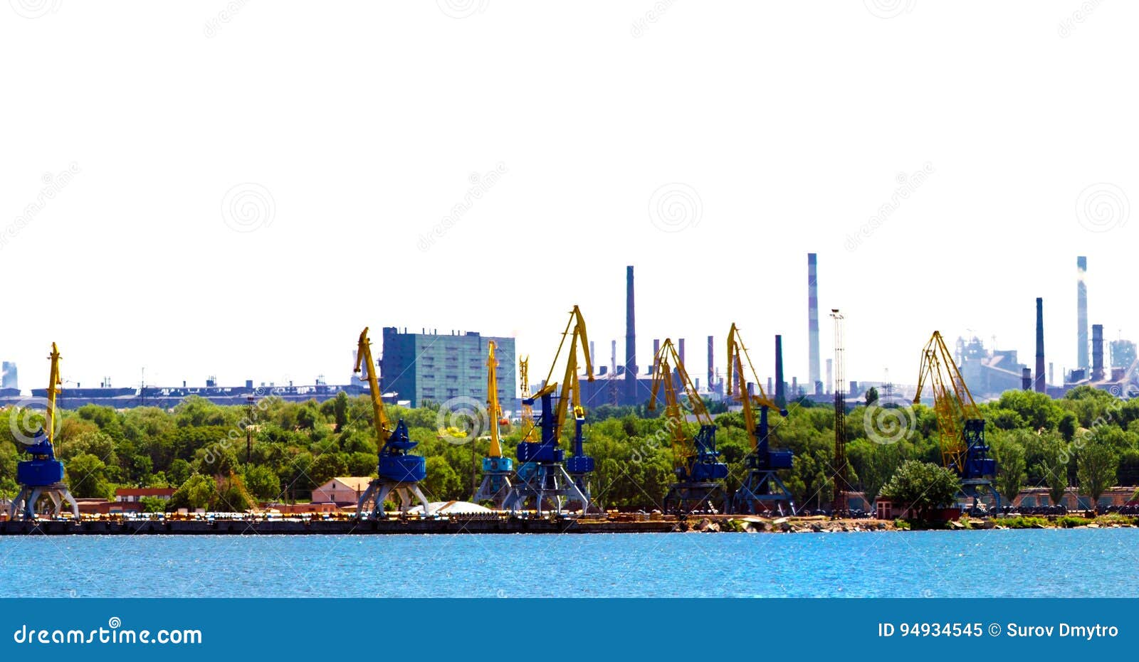 Loading Port Night View Royalty-Free Stock Photo | CartoonDealer.com ...