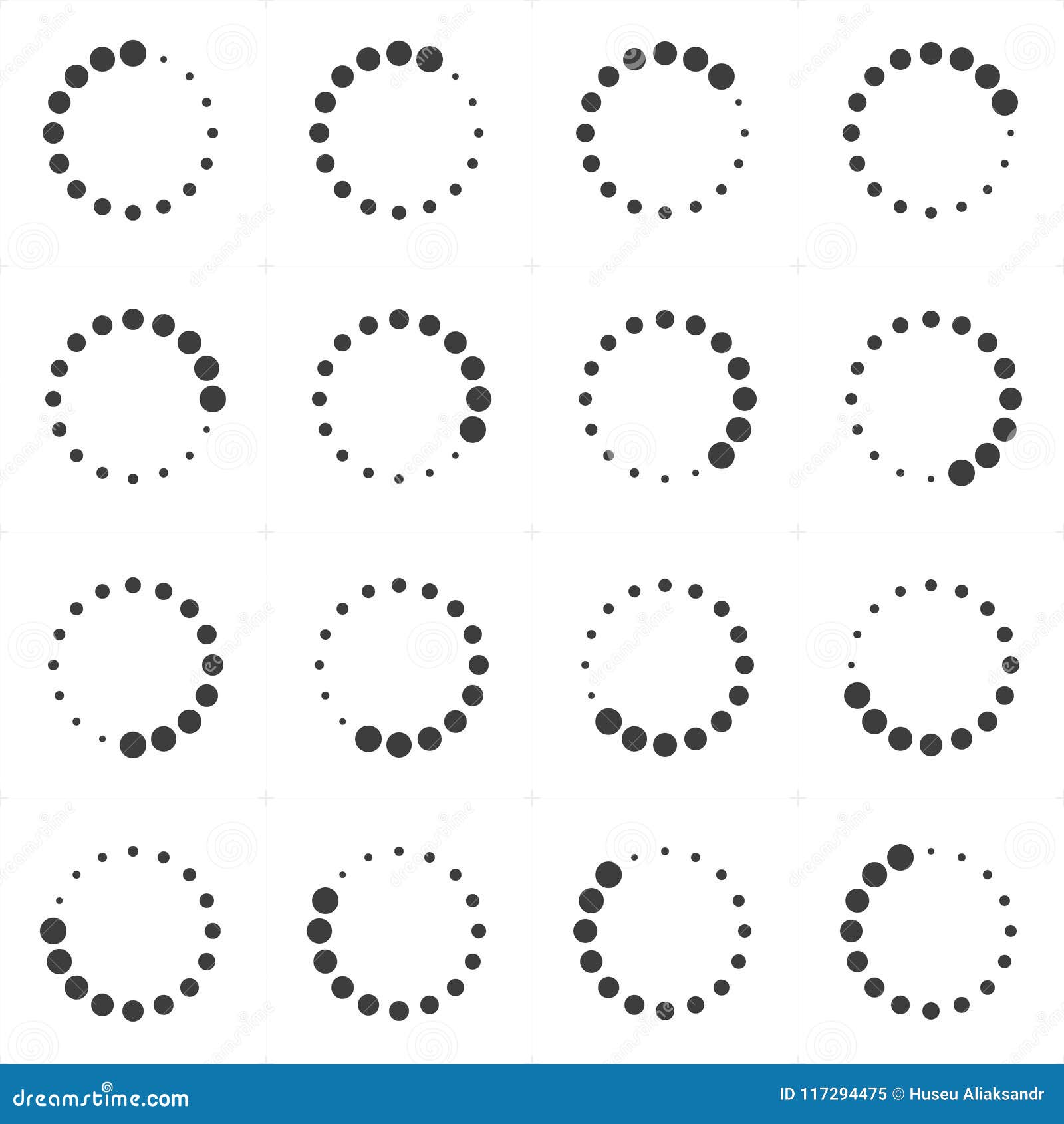 Loading or Preloaders Icon Set. Stock Vector - Illustration of ...