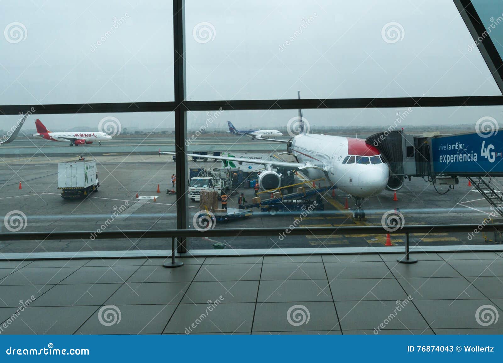 Loading and Preparing an Airplane Editorial Stock Photo - Image of ...