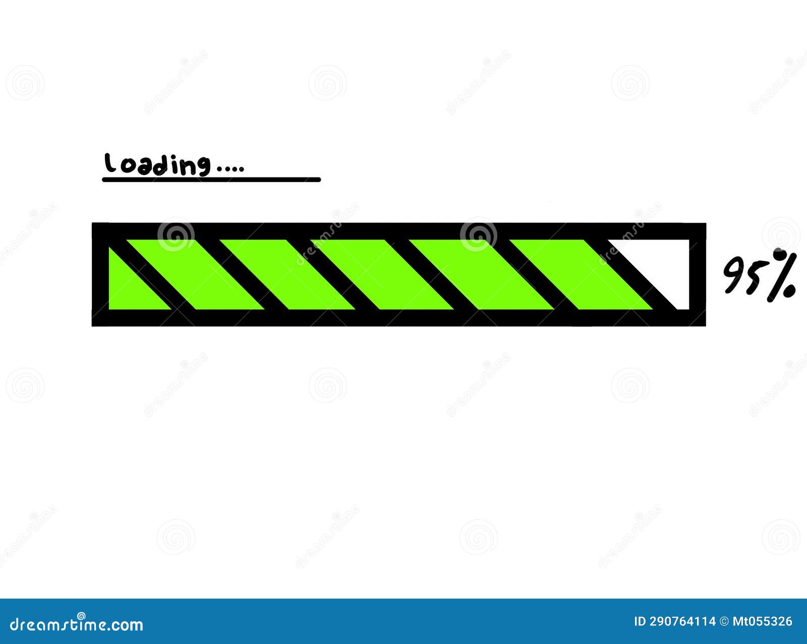 Loading Presentation Icon and Remaining Battery Stock Illustration ...