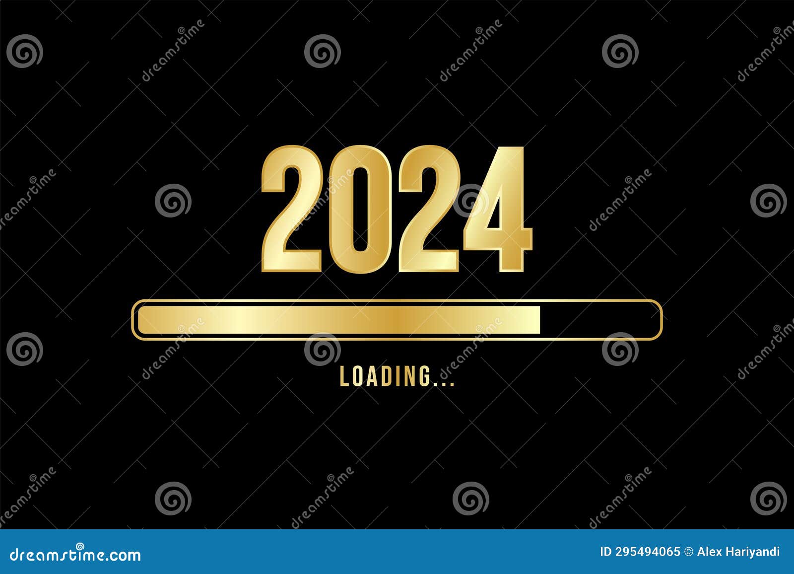 Loading Process Ahead of New Year 2024 Stock Vector - Illustration of ...