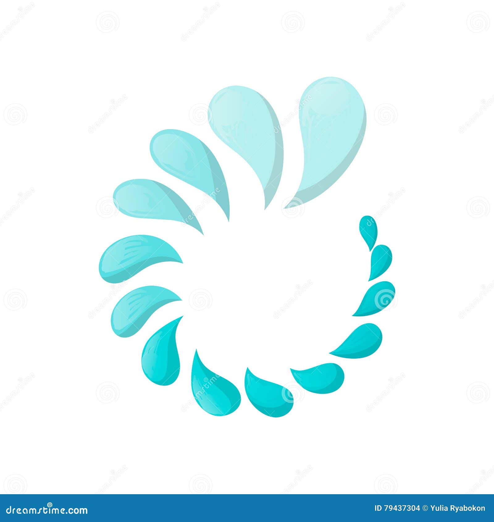 Loading Process Circular Icon, in Cartoon Style Stock Vector ...