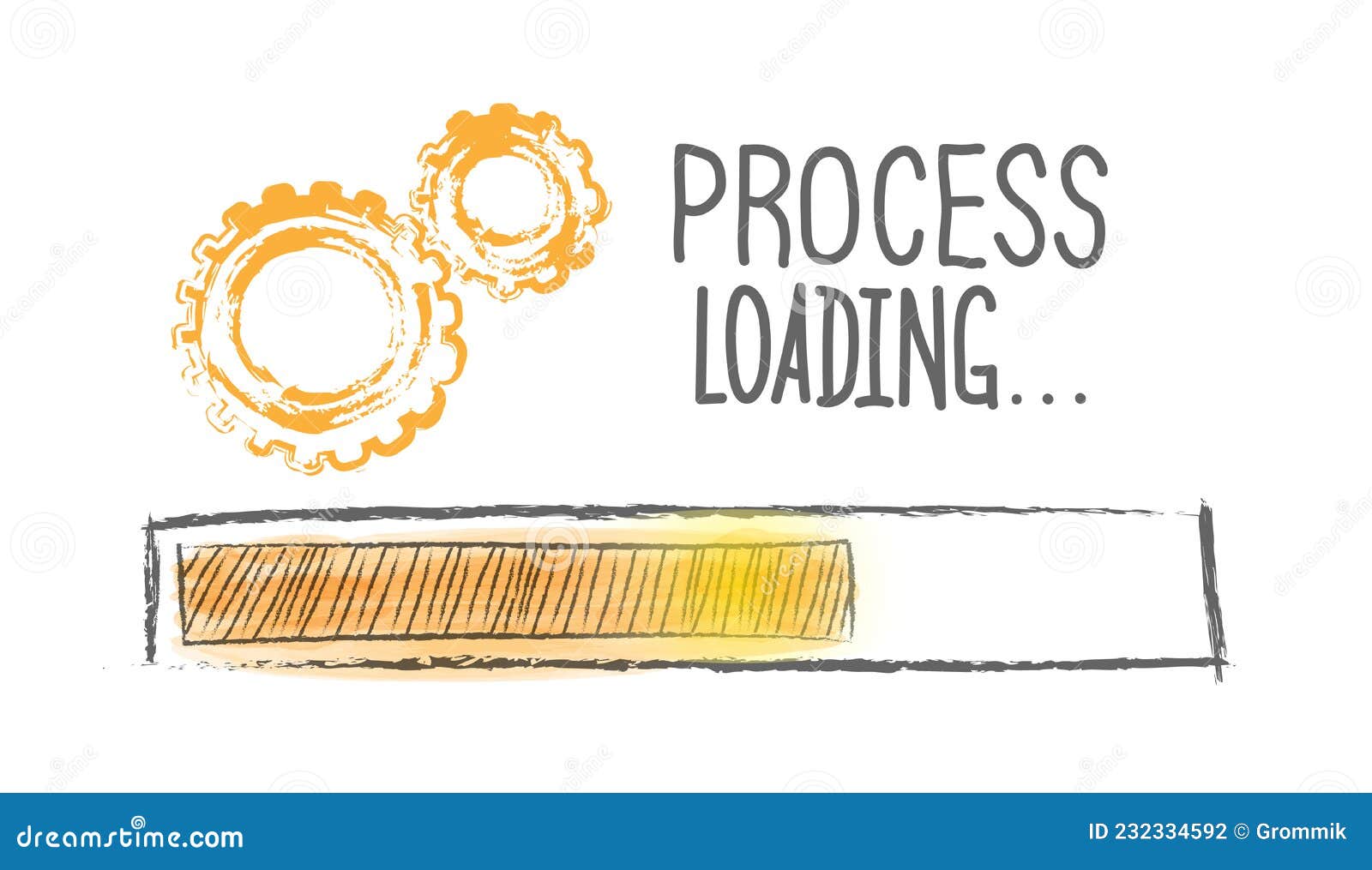 Loading the Process. the Process Loading Indicator Stock Vector ...