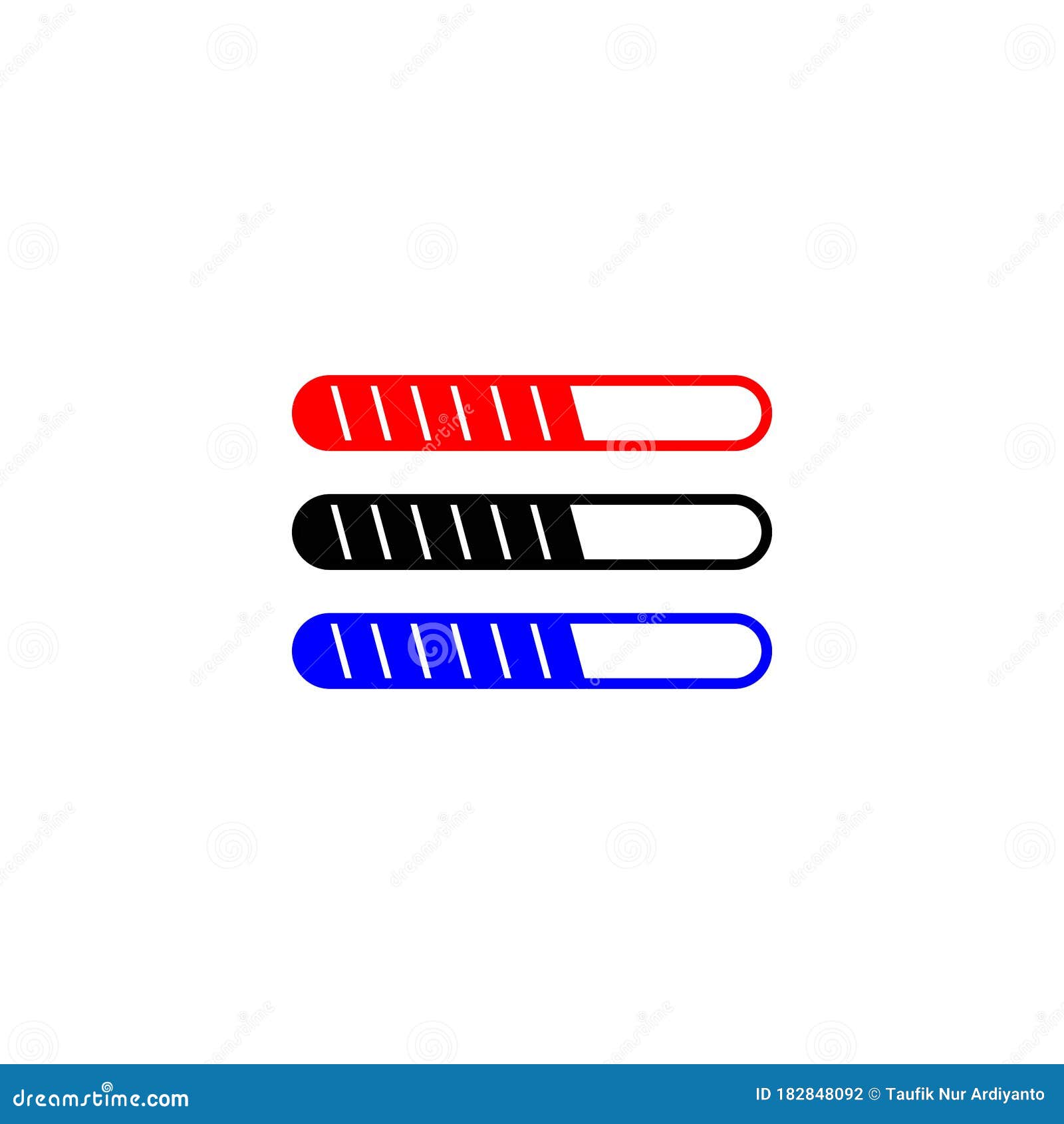 Loading Process Logo Set Icon Stock Vector - Illustration of loading ...
