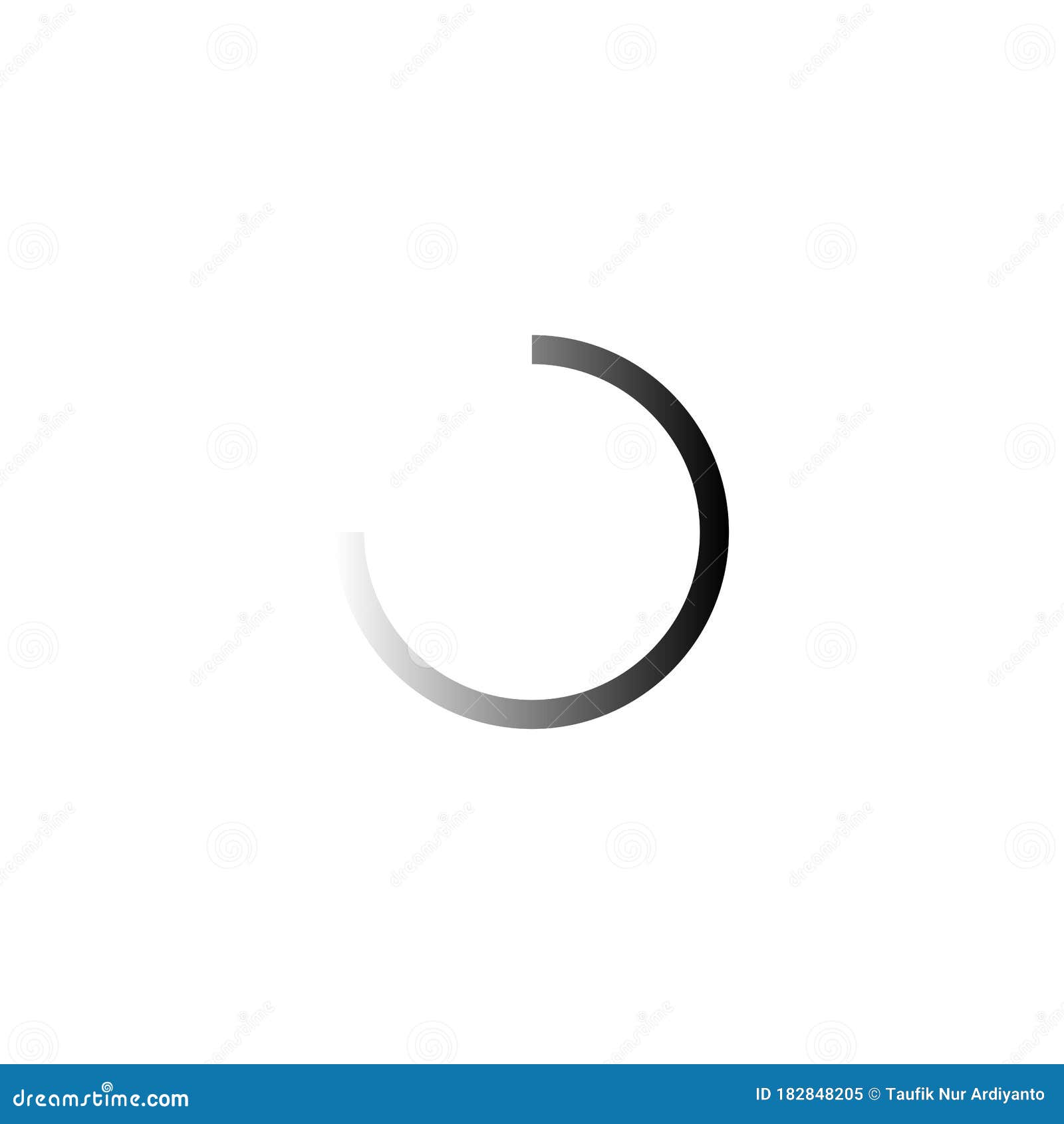 Loading Process Logo Set Icon Stock Vector - Illustration of round ...