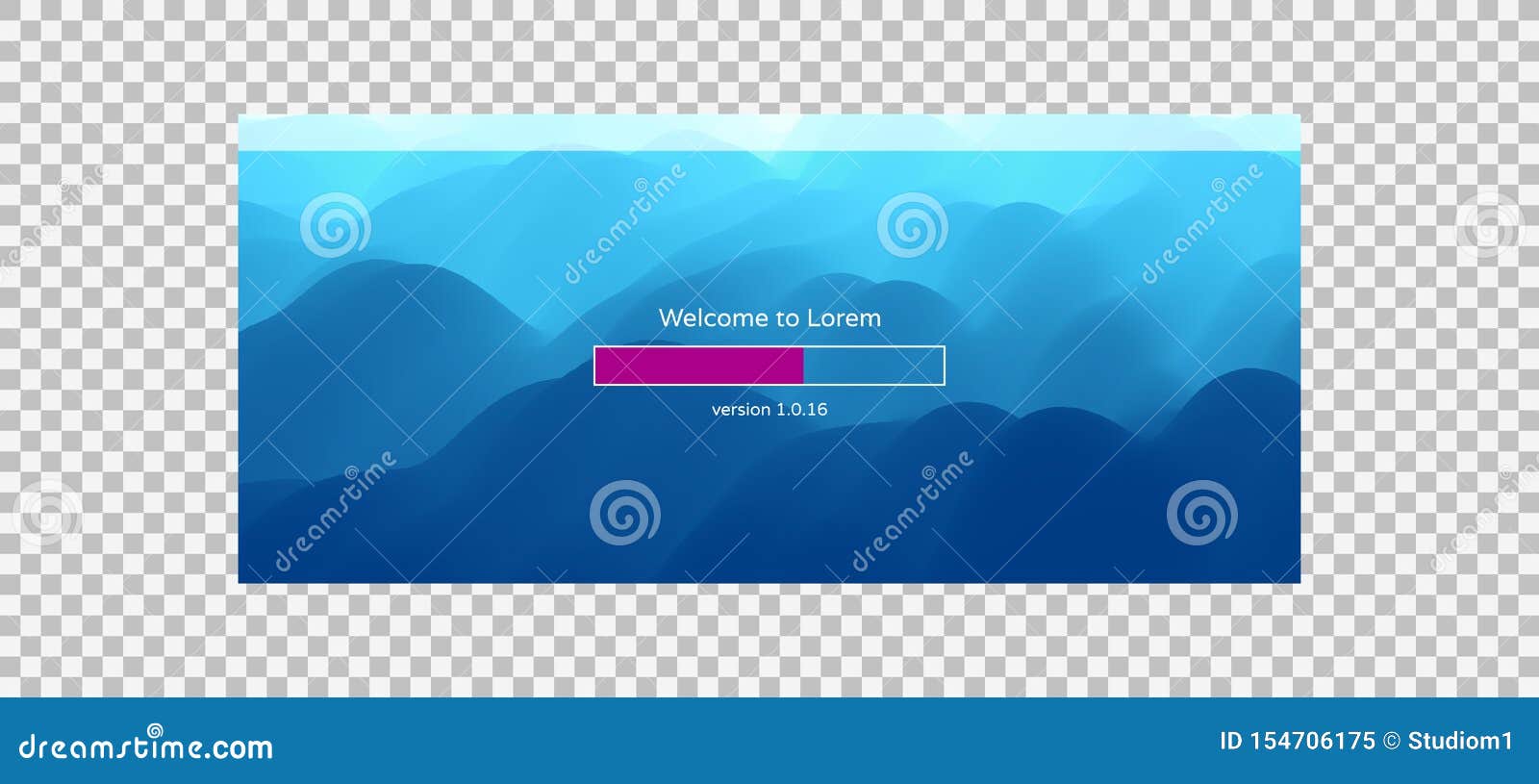 Loading Process Screen. Installing App or Software. Progress Loading ...
