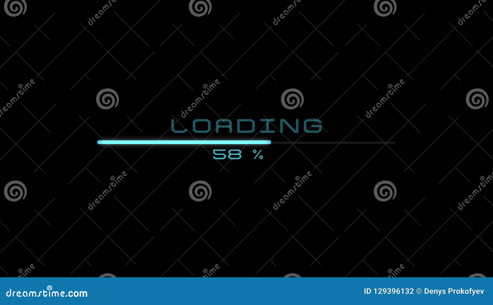 Loading Process To Complete Stock Footage - Video of display ...