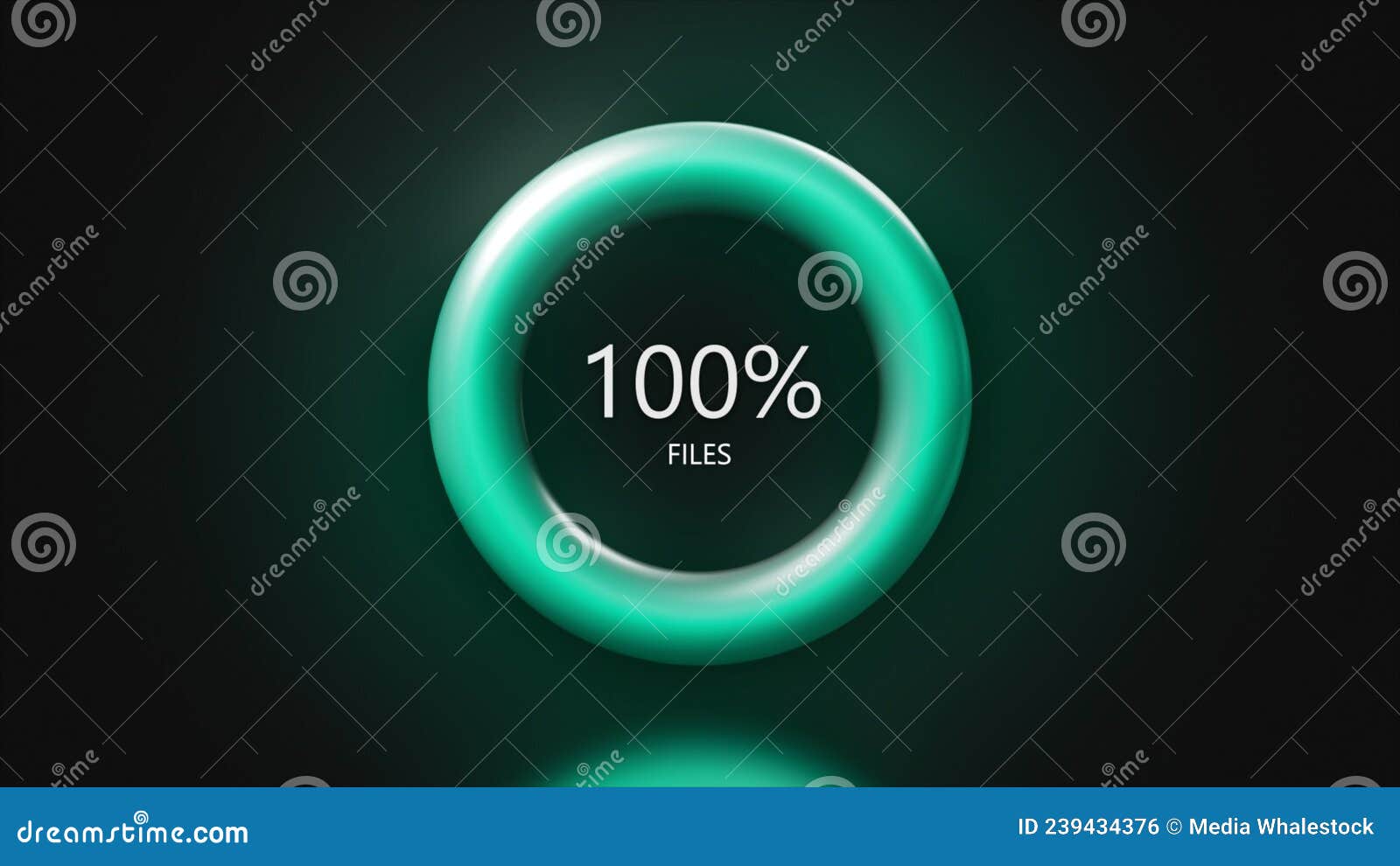 Loading Process To Complete. Motion. Futuristic Loading Screen With 0 ...