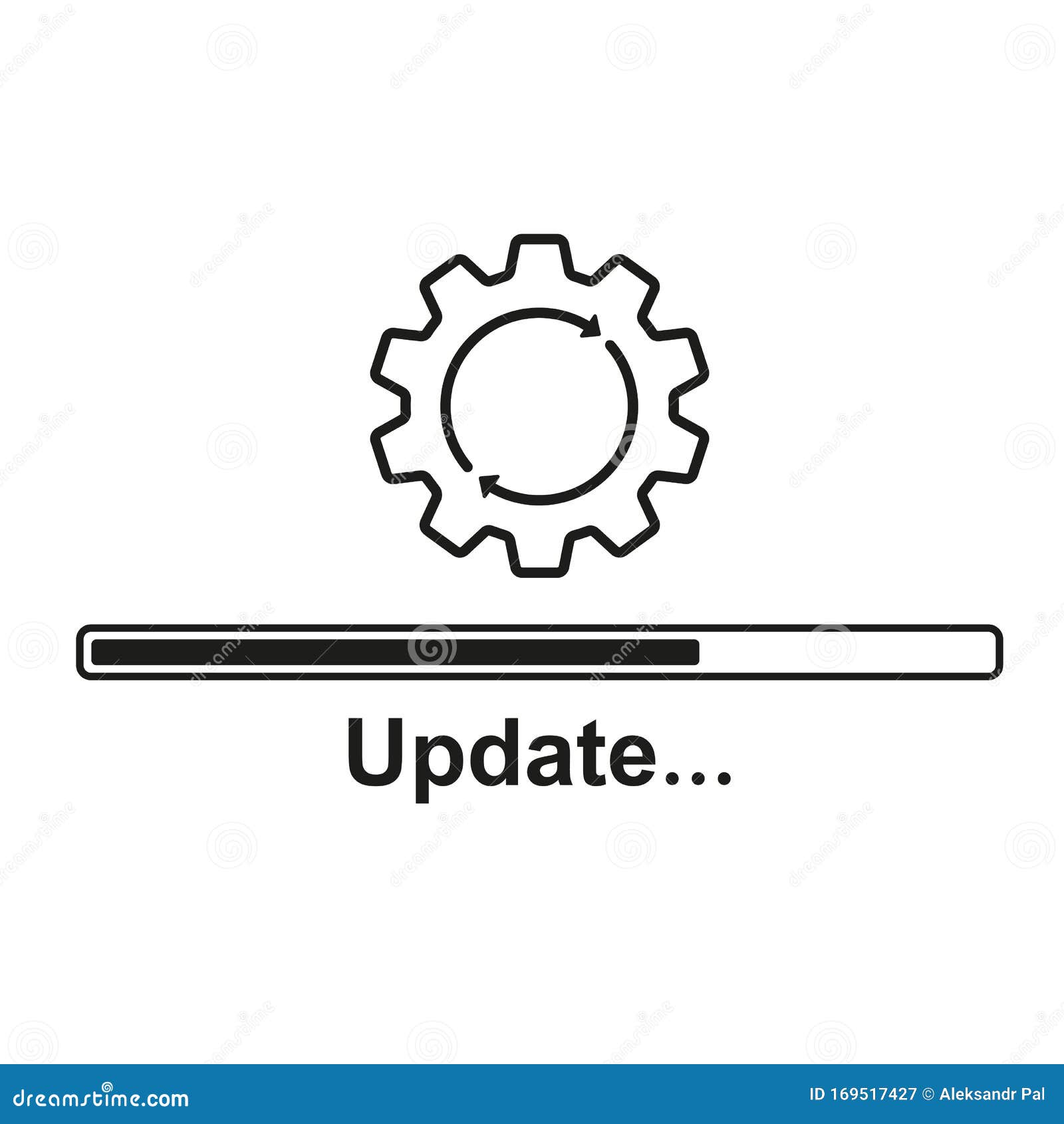 Loading Process. Update System Icon Stock Vector - Illustration of ... Loading Process. Update System Icon Stock Vector - Illustration of ...