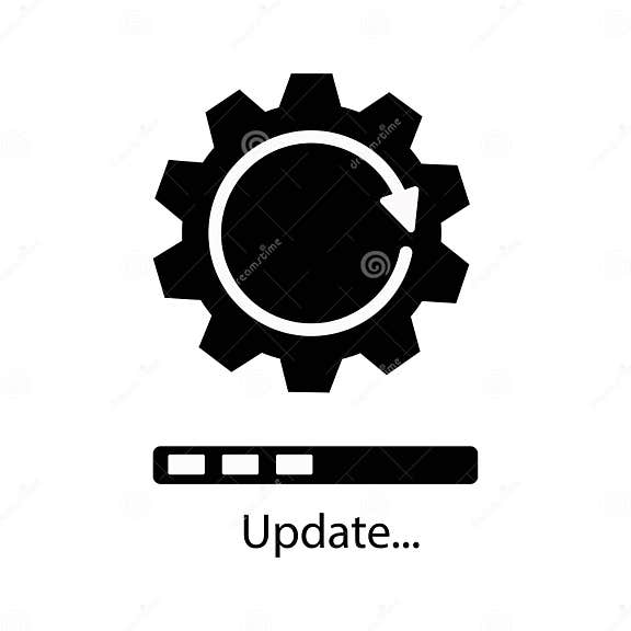 Loading Process. Update System Icon. Concept of Upgrade Application Progress Icon for Graphic ...