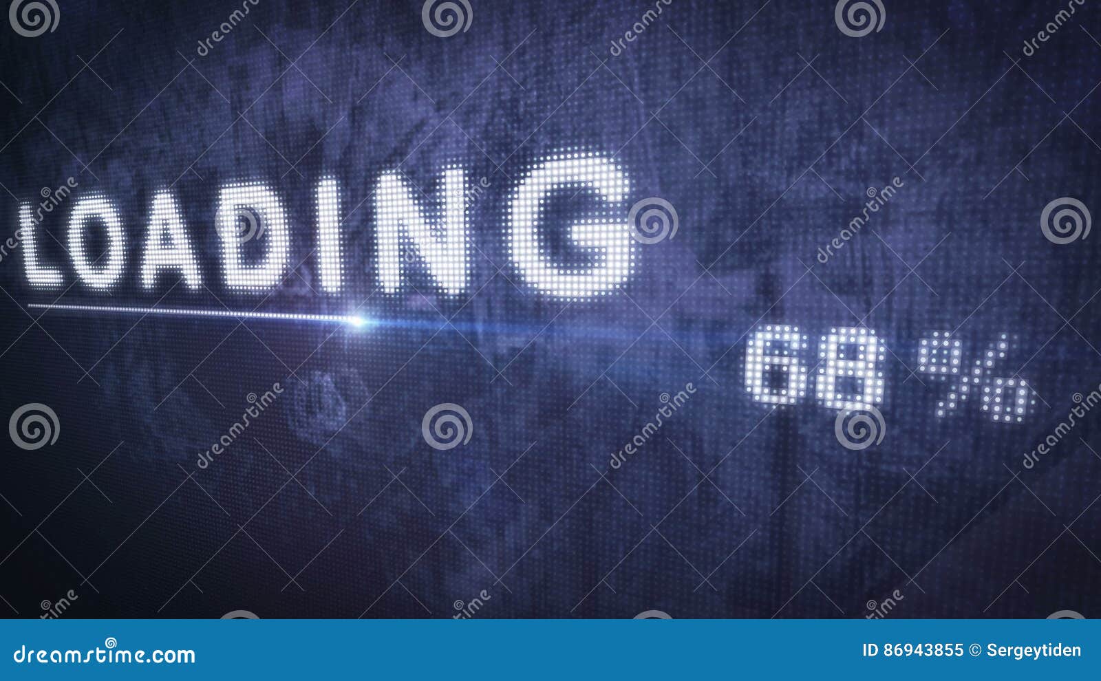 Loading Progress Bar Closeup Motion Stock Video - Video of computer ...