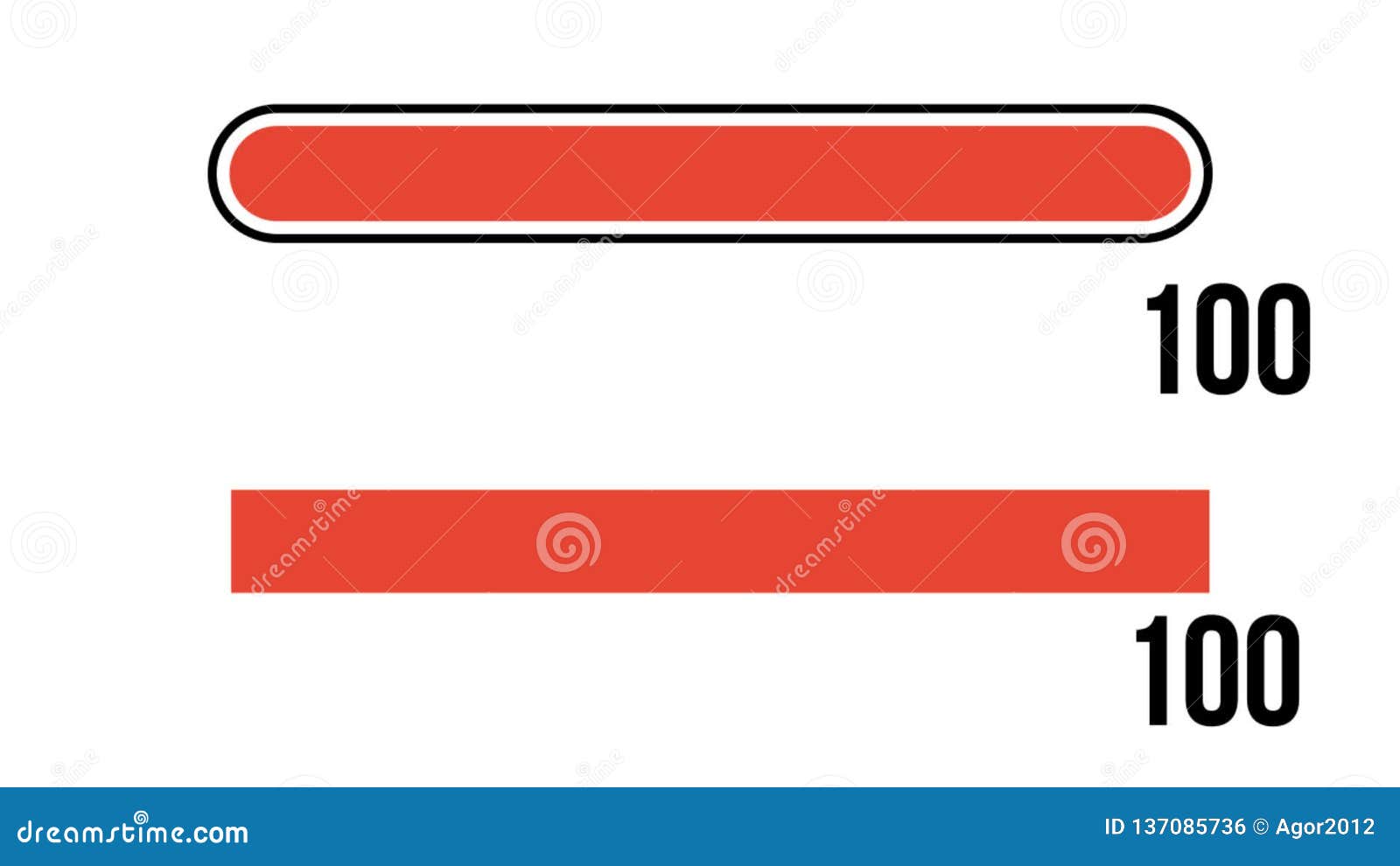 Loading Progress Bar with Counter Stock Footage - Video of counter ...